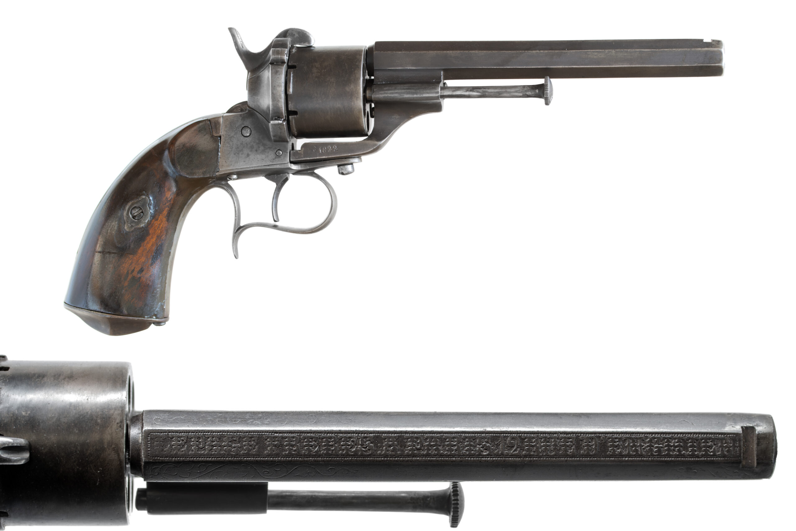 Early Style 9mm Lefaucheux Model 1854, 9mm Pinfire Guns, Guns For Sale